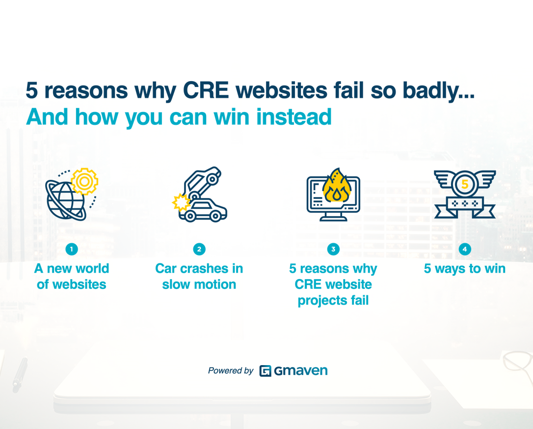 CRE website project? 5 reasons they fail. And how to win - Gmaven Blog